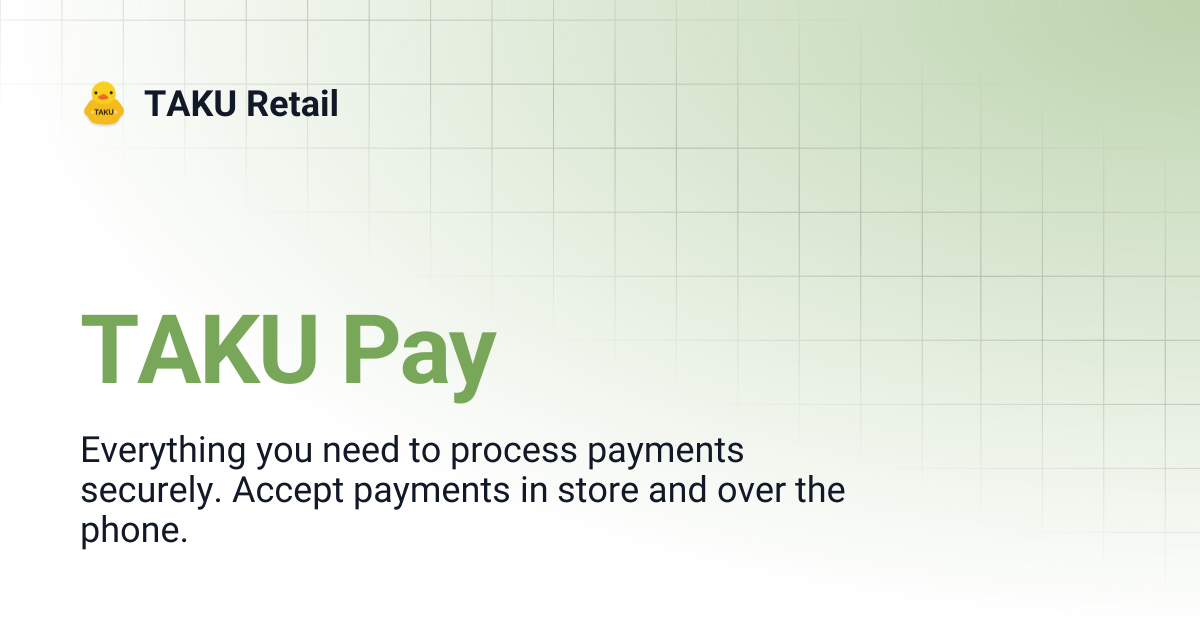 TAKU Pay | TAKU Retail